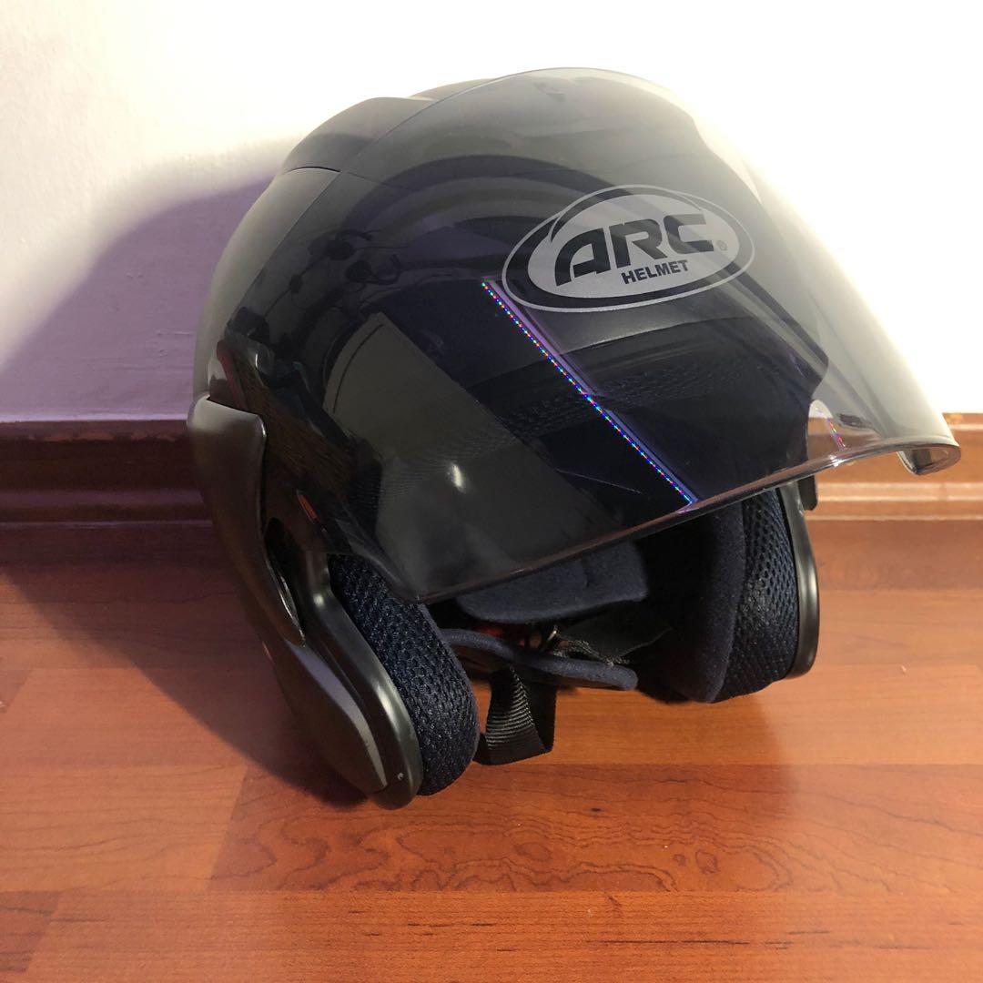 Arc Ritz Helmet Matte Grey L ( 60cm ), Motorcycles, Motorcycle ...