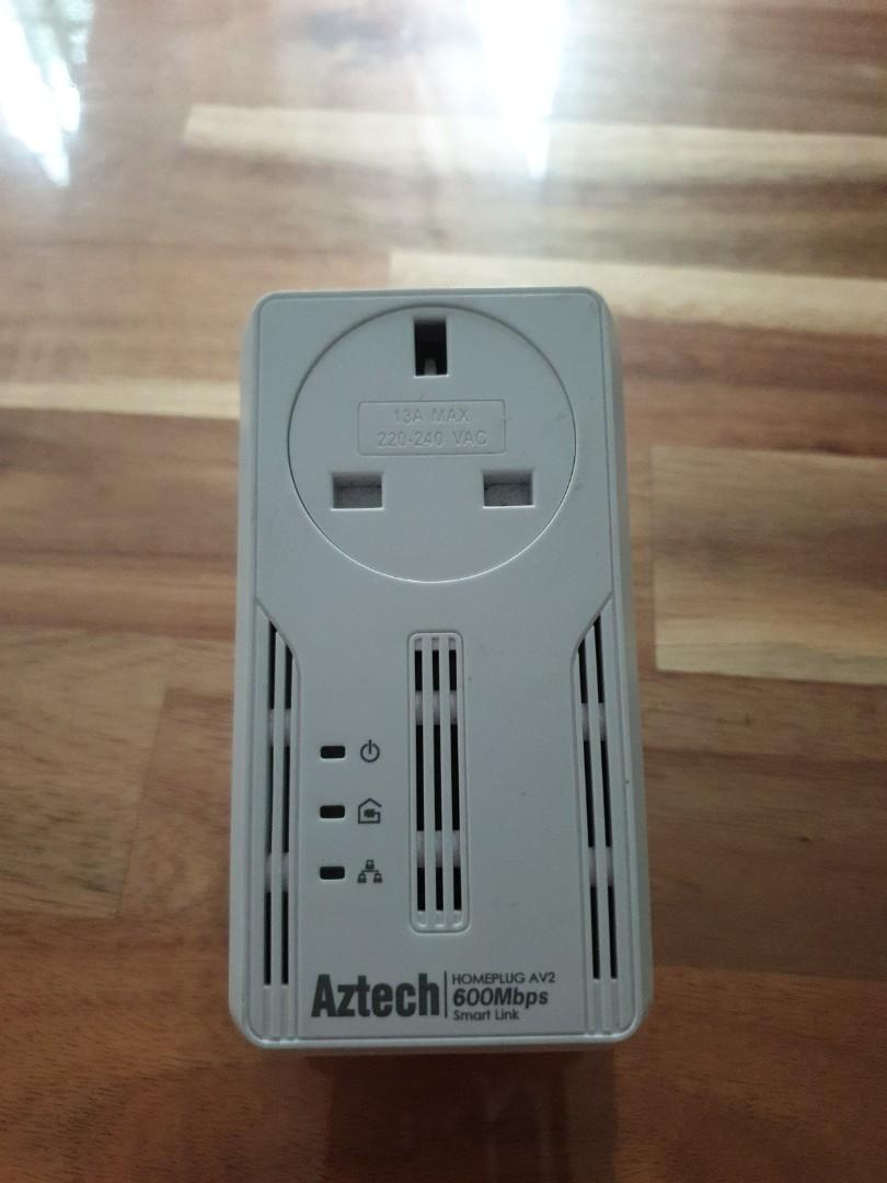Aztech Homeplug AV2 (600mbps) - set of 3, Computers & Tech, Parts ...