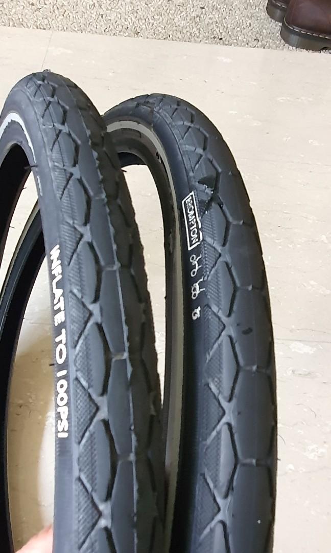 Brompton original tyre, Bicycles & PMDs, Parts & Accessories on Carousell