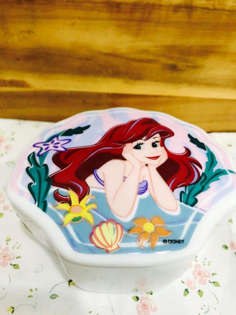 Disney mermaid porcelain container, Furniture & Home Living ...