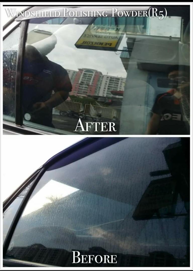 Effective Windshield Polishing Powder/ Watermark Remover/ Glass Cleaner ...