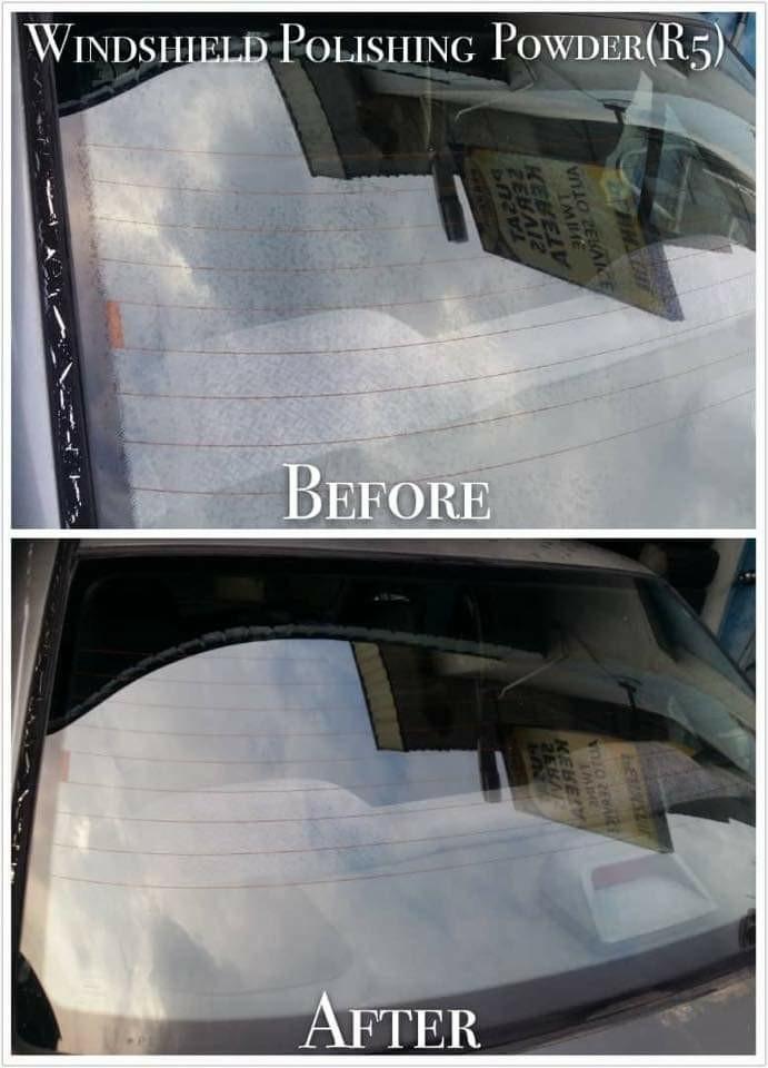 Effective Windshield Polishing Powder/ Watermark Remover/ Glass Cleaner ...