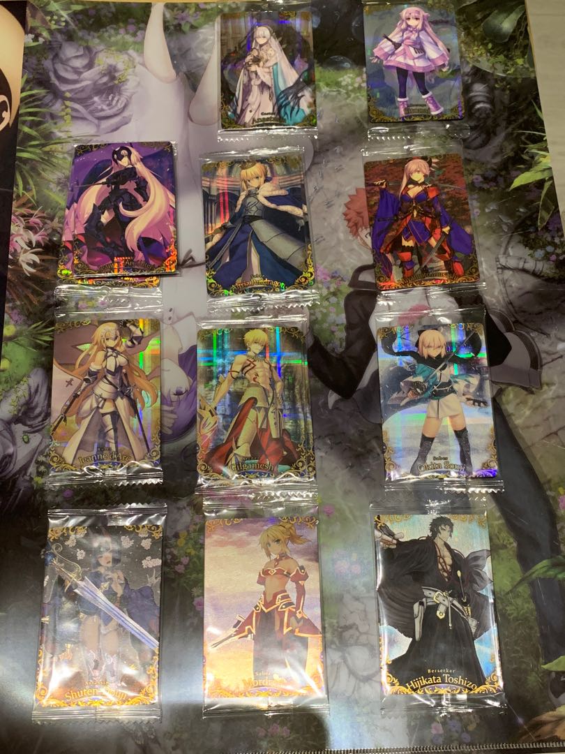 Fate Grand Order wafer cards ssr fgo, Hobbies & Toys, Toys & Games on ...