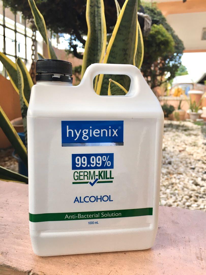 HYGIENIX 99.99% Germ-Kill Alcohol 1000ml, Beauty & Personal Care, Oral ...