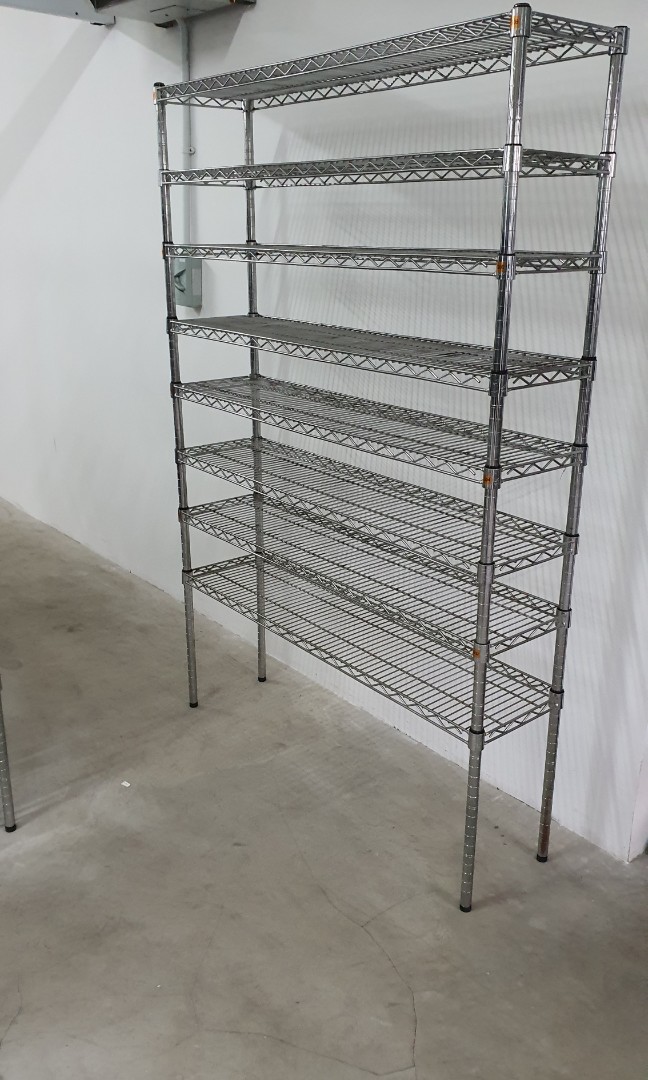 Industrial 8 tiers rack (adjustable), Furniture & Home Living ...