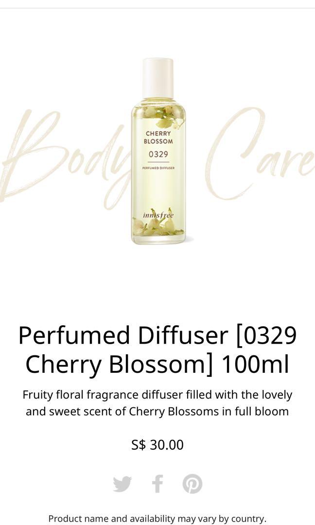 Innisfree cherry blossom 0329 perfumed diffuser reed stick basic reed ...
