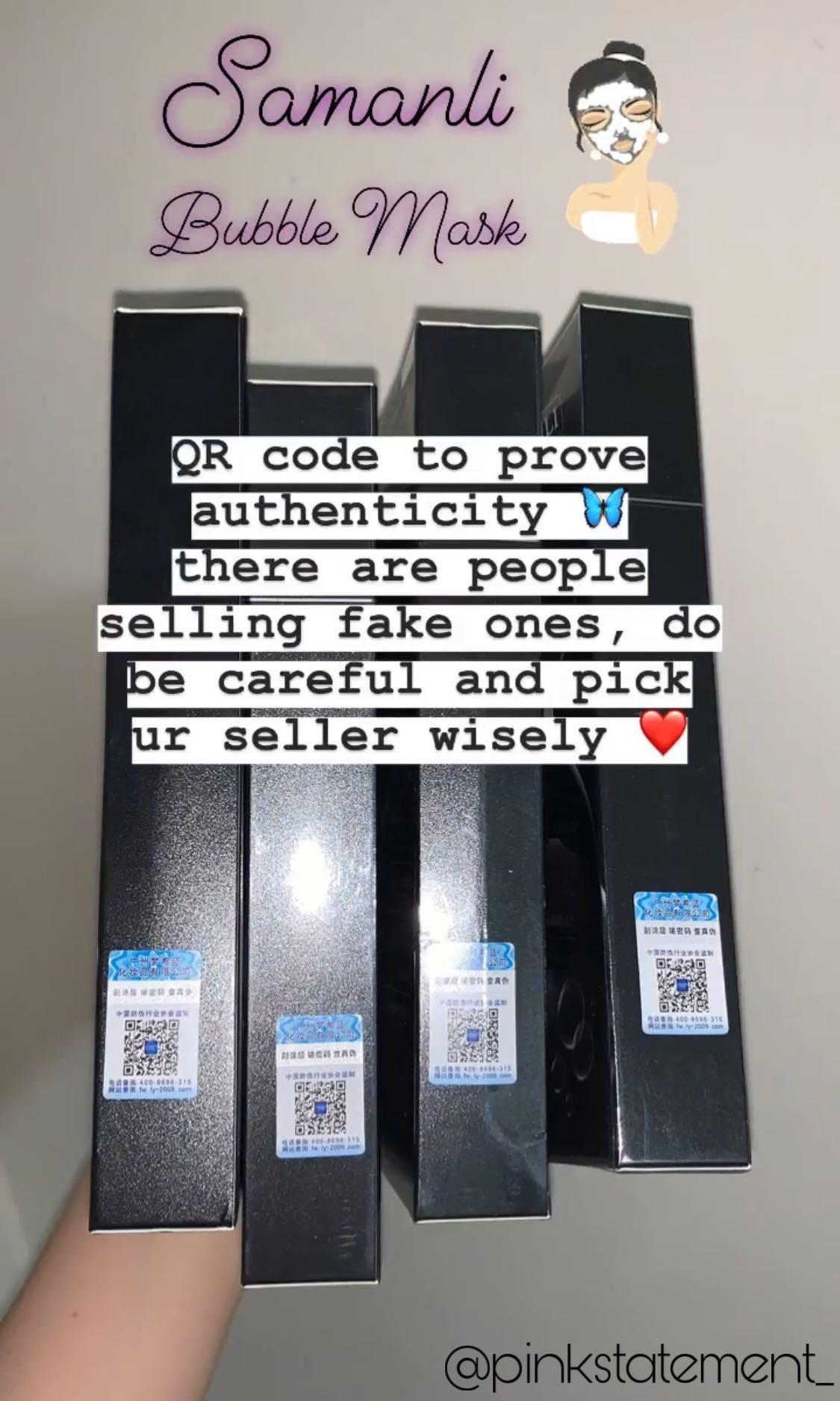 [INSTOCKS] Samanli Bubble Mask, Beauty & Personal Care, Face, Face Care ...