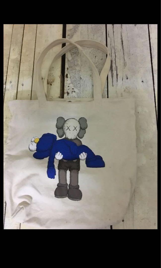 kaws totebag, Men's Fashion, Bags, Sling Bags on Carousell