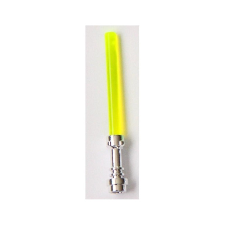 Lego Star Wars - Lightsaber Yellow with Shiny Chrome Silver Hilt ...