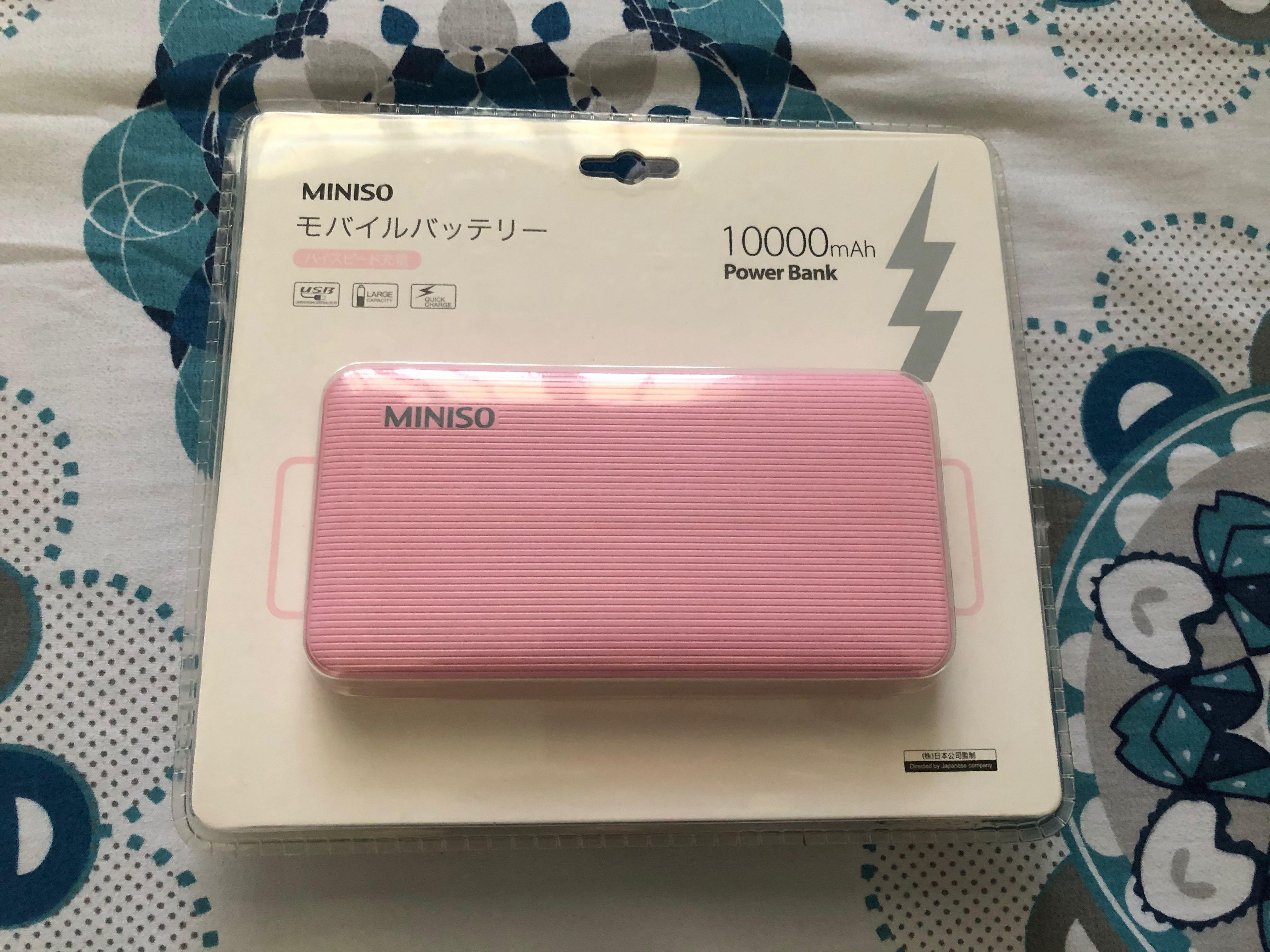 Miniso Powerbank 10000mAh, Audio, Portable Audio Accessories on Carousell