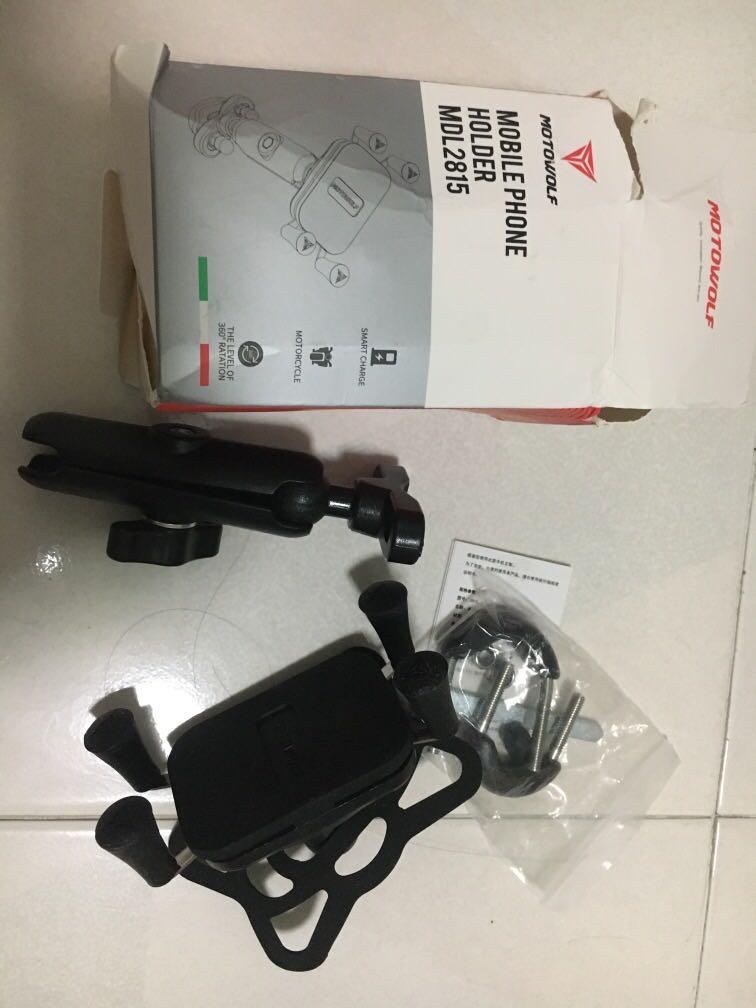 Motowolf Mobile Phone Holder, Motorcycles, Motorcycle Accessories on ...