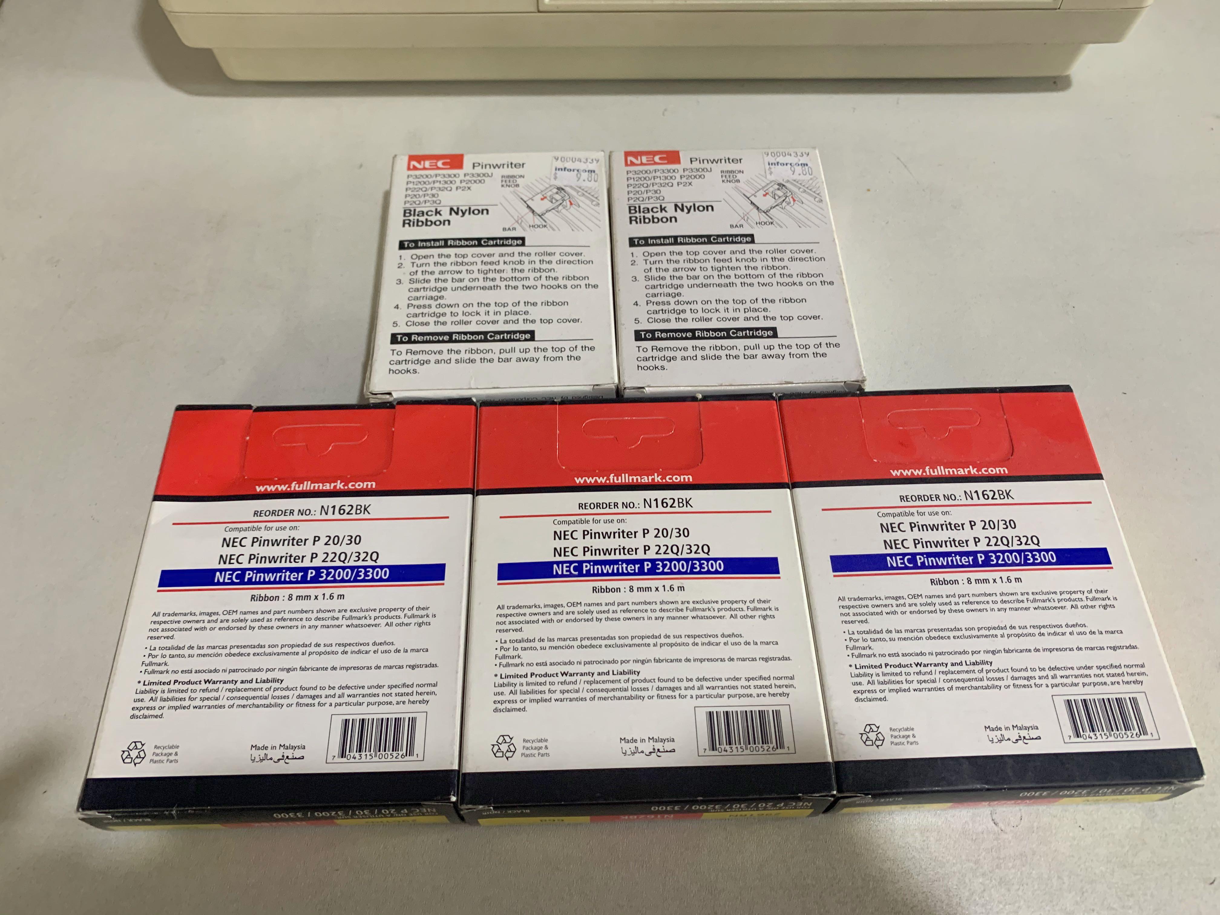 NEC Pinwriter Nylon Printer Ribbon, Computers & Tech, Printers ...