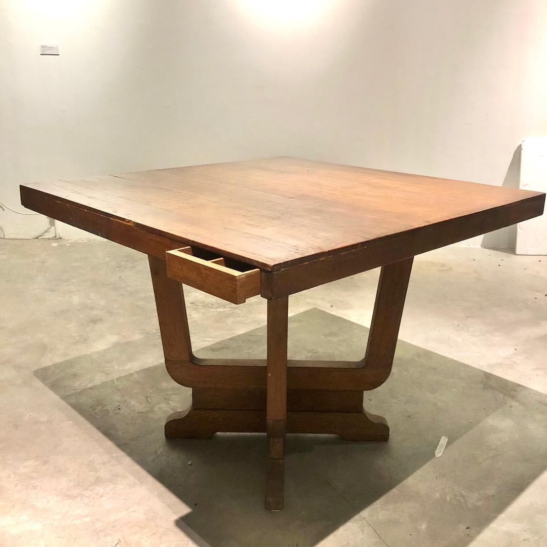 Old antique solid wood Mahjong table, Furniture & Home Living ...