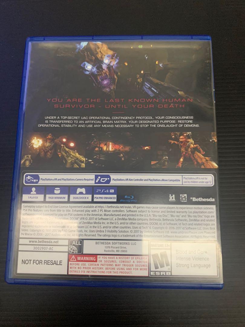 Playstation VR Aim controller with Doom VFR, Video Gaming, Gaming Accessories, Controllers on ...