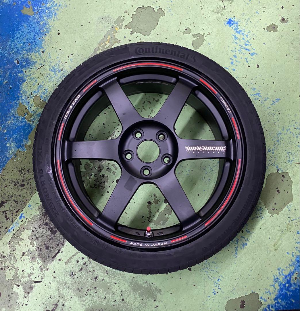 Rays Rim Original TE37 time attack saga 18inch, Car Accessories, Tyres ...