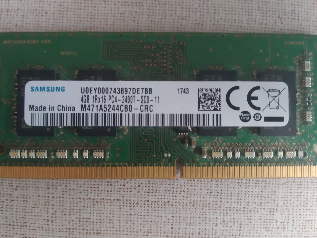 REF 84 SAMSUNG RAM 4GB 1RX16 PC4-2400T-SCO-11 M471A5244CBO-CRC LAPTOP ...