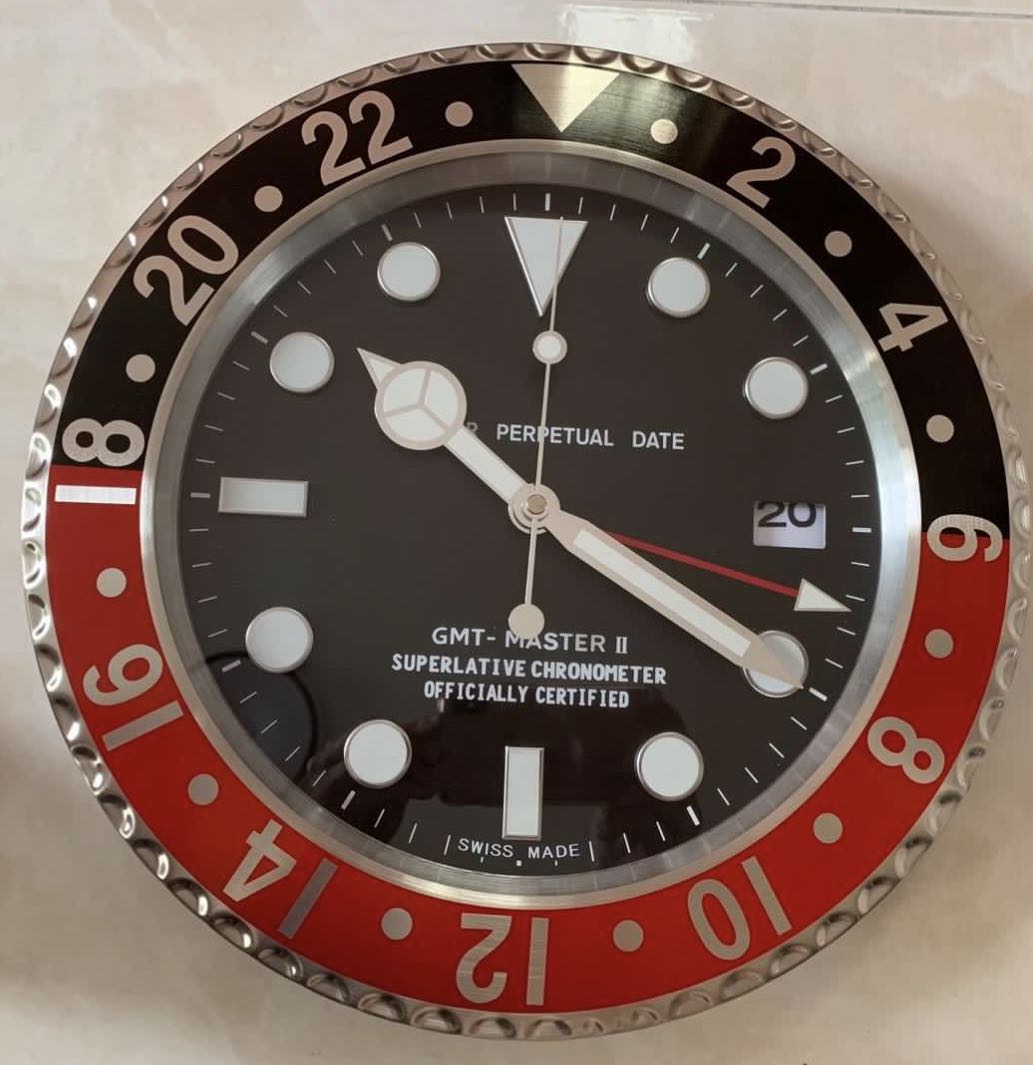 Rolex Design Wall Clock, Luxury, Watches on Carousell