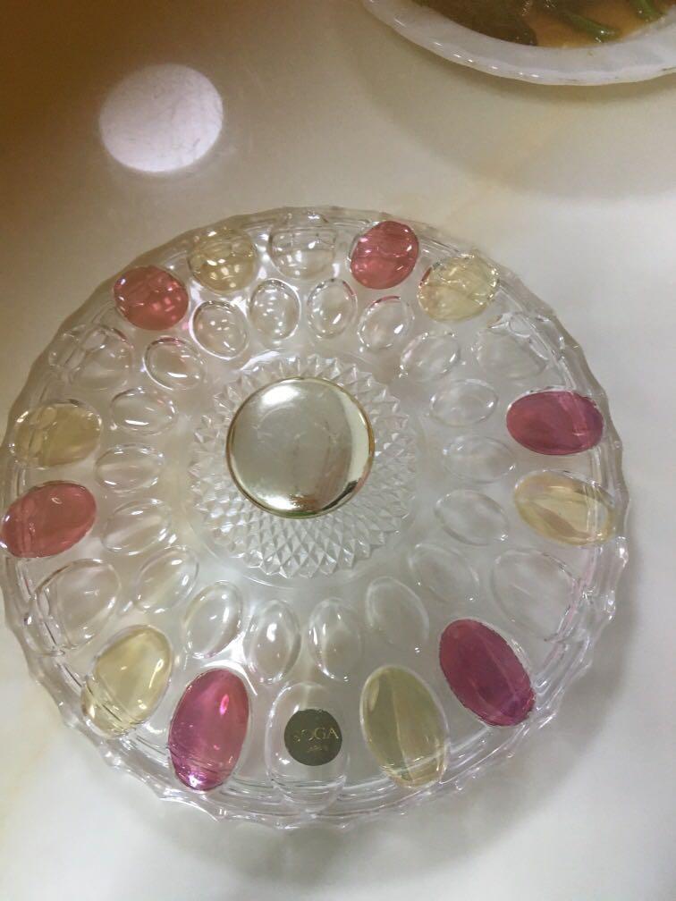 Soga japan crystal fruit bowl cover only, Everything Else on Carousell