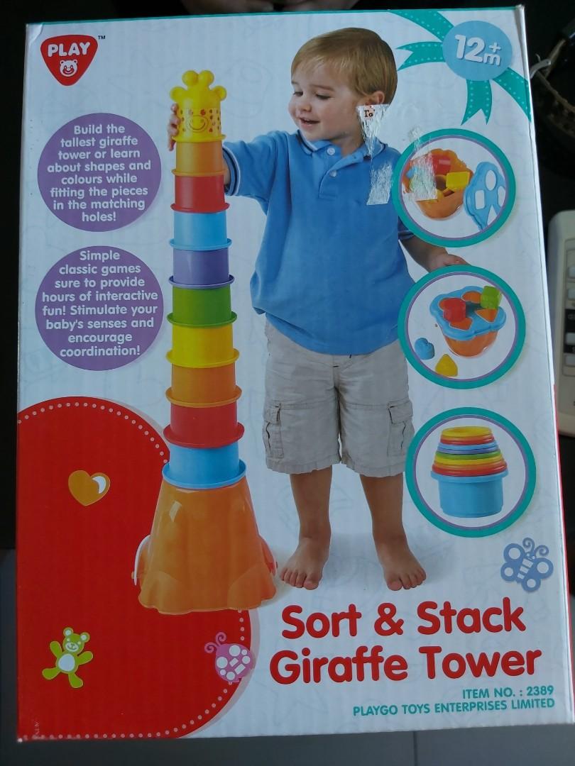 Sort and stack tower toys, Hobbies & Toys, Toys & Games on Carousell