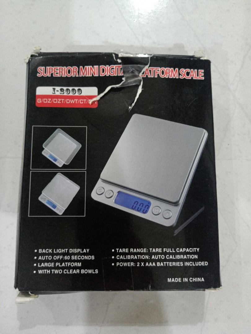 SUPERIOR MINI DIGITAL PLATFORM SCALE, Furniture & Home Living, Bathroom ...