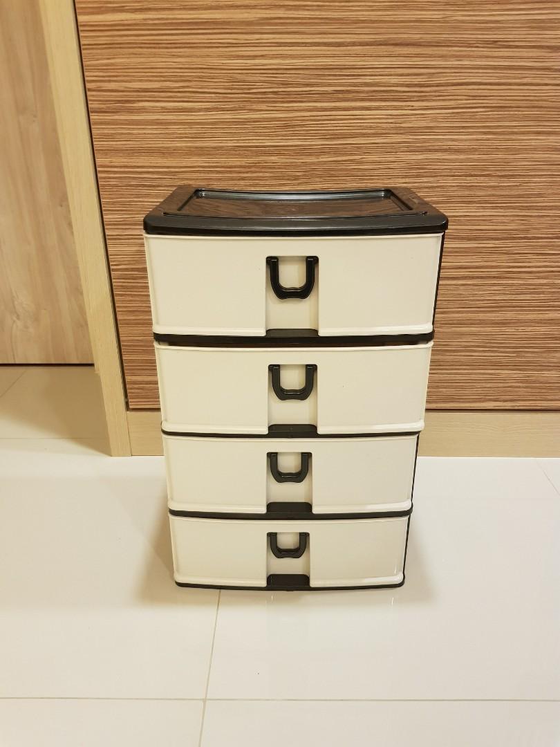 Toyogo 4-Tier Storage Drawer, Furniture, Shelves & Drawers on Carousell