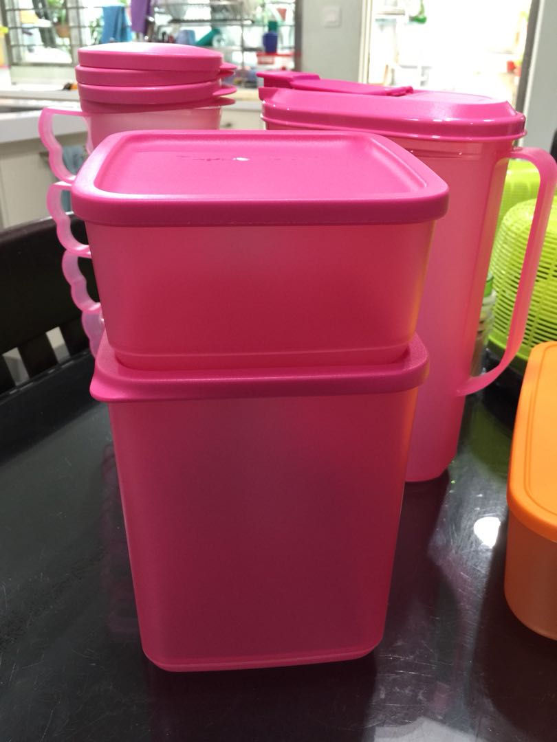 Tupperware so fresh pink set (2) limited, Furniture & Home Living ...