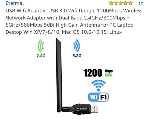 Usb Tv Wifi Dongle Adapter 300mbps Universal Wireless, 42% OFF