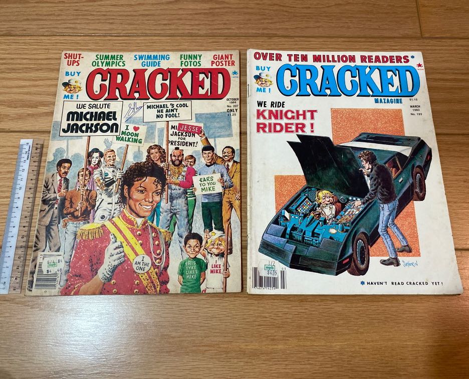 Vintage Michael Jackson & Knight Rider Cracked Magazine, Hobbies & Toys ...