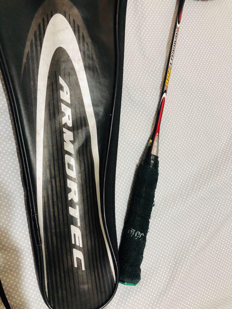 Yonex Armortec Badminton Racket, Sports Equipment, Fishing on Carousell