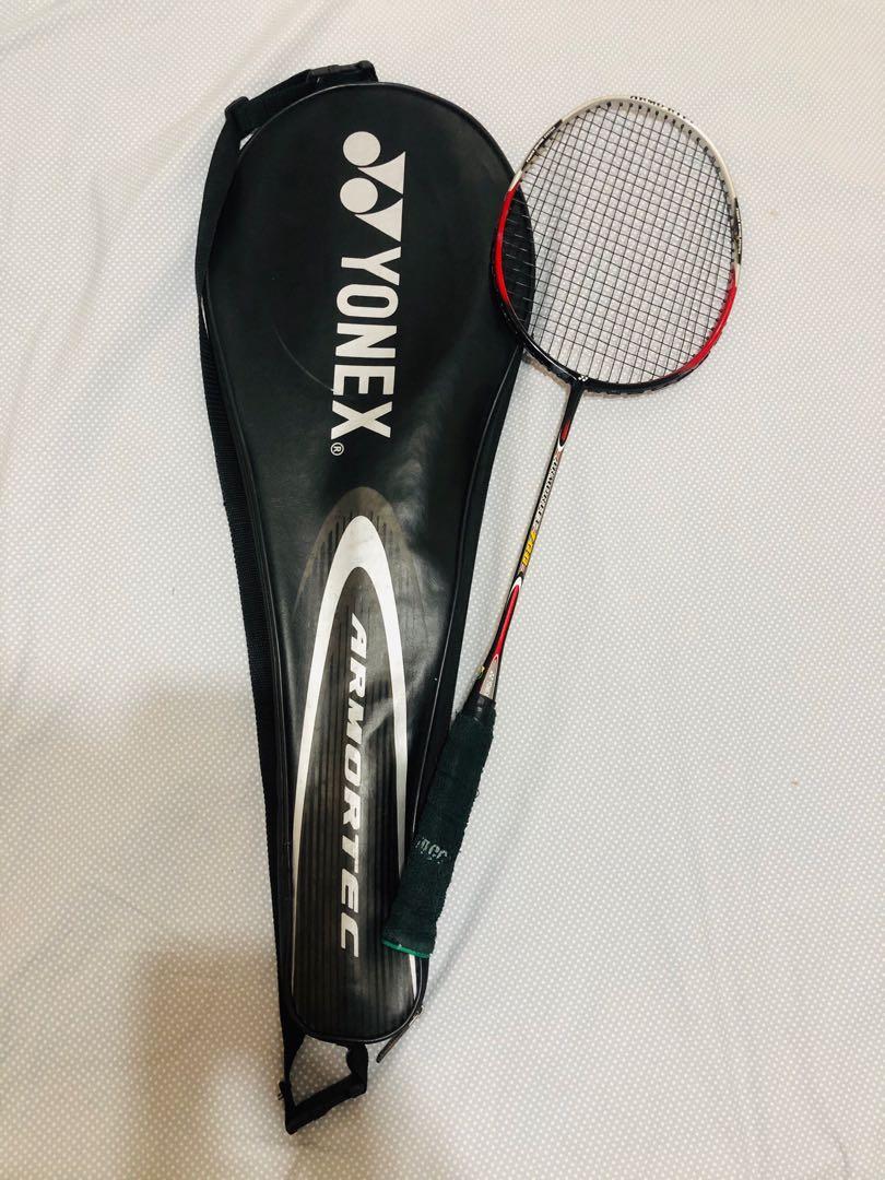 Yonex Armortec Badminton Racket, Sports Equipment, Fishing on Carousell