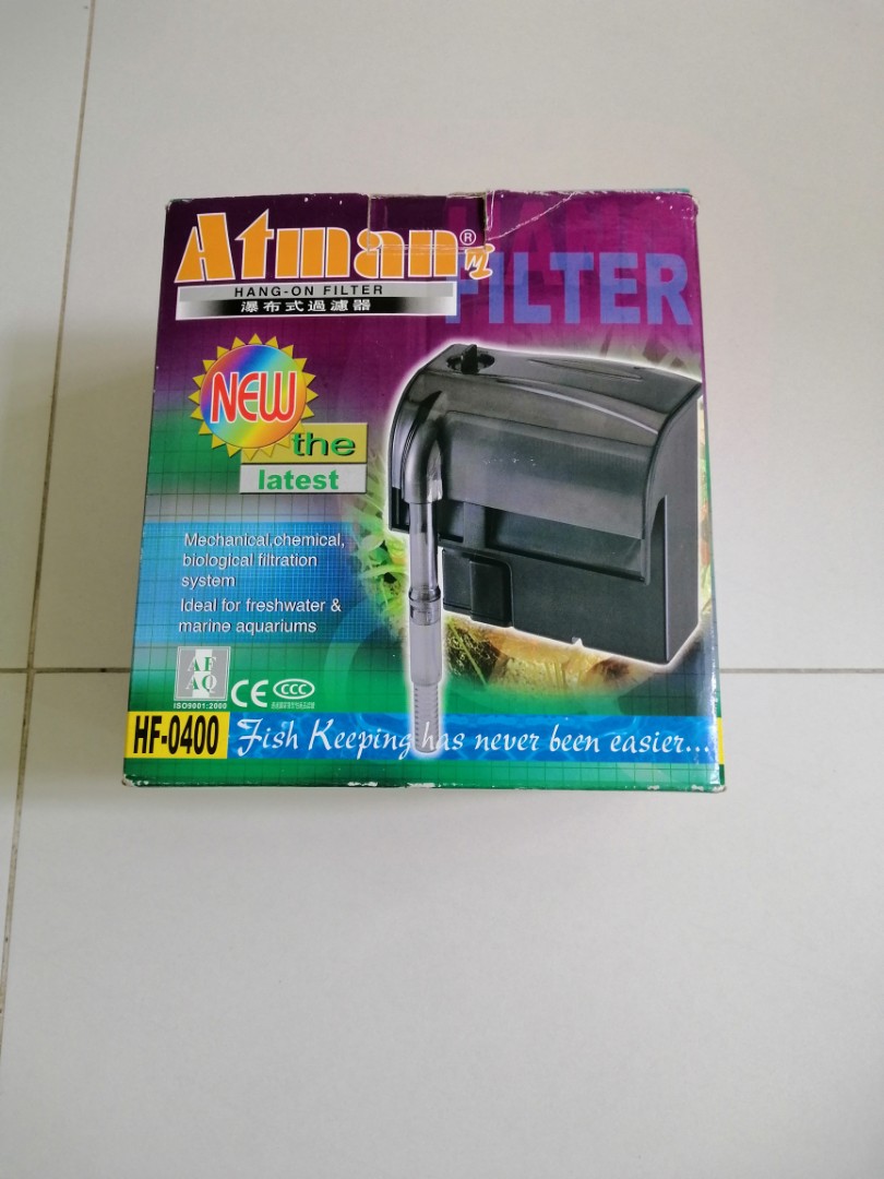 Atman filter, fish tank filter, Pet Supplies, Homes & Other Pet ...