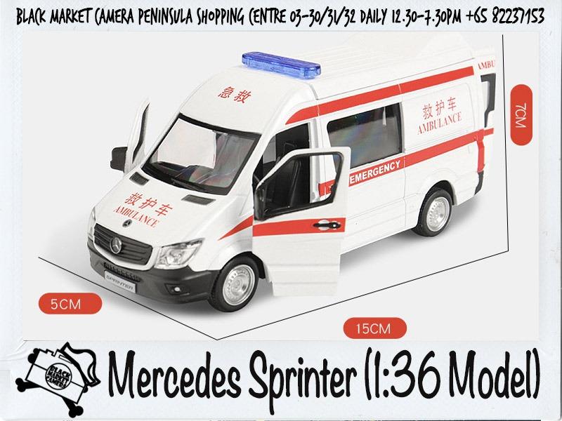 [BMC] Mercedes Sprinter Police 1:36 Toy Car Diecast Miniature Model ...