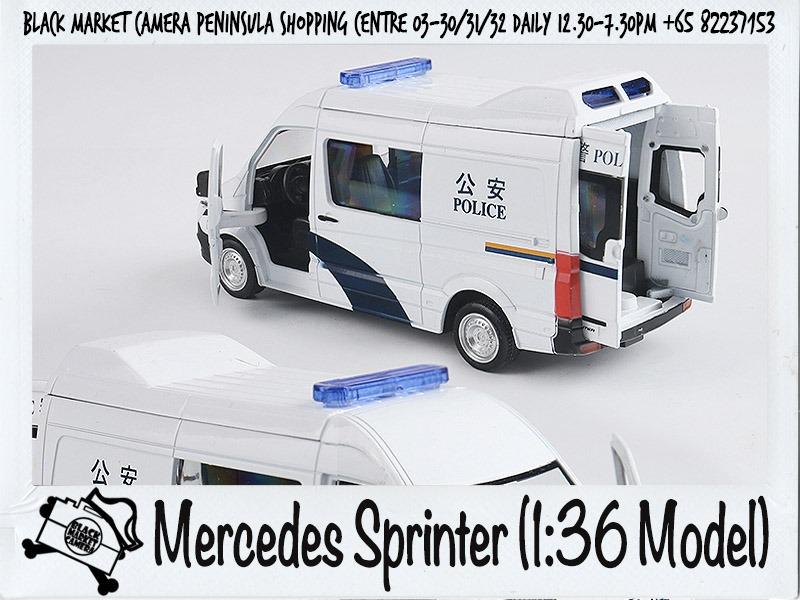[BMC] Mercedes Sprinter Police 1:36 Toy Car Diecast Miniature Model ...