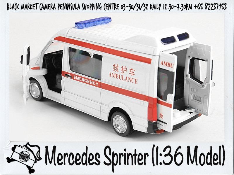 [BMC] Mercedes Sprinter Police 1:36 Toy Car Diecast Miniature Model ...