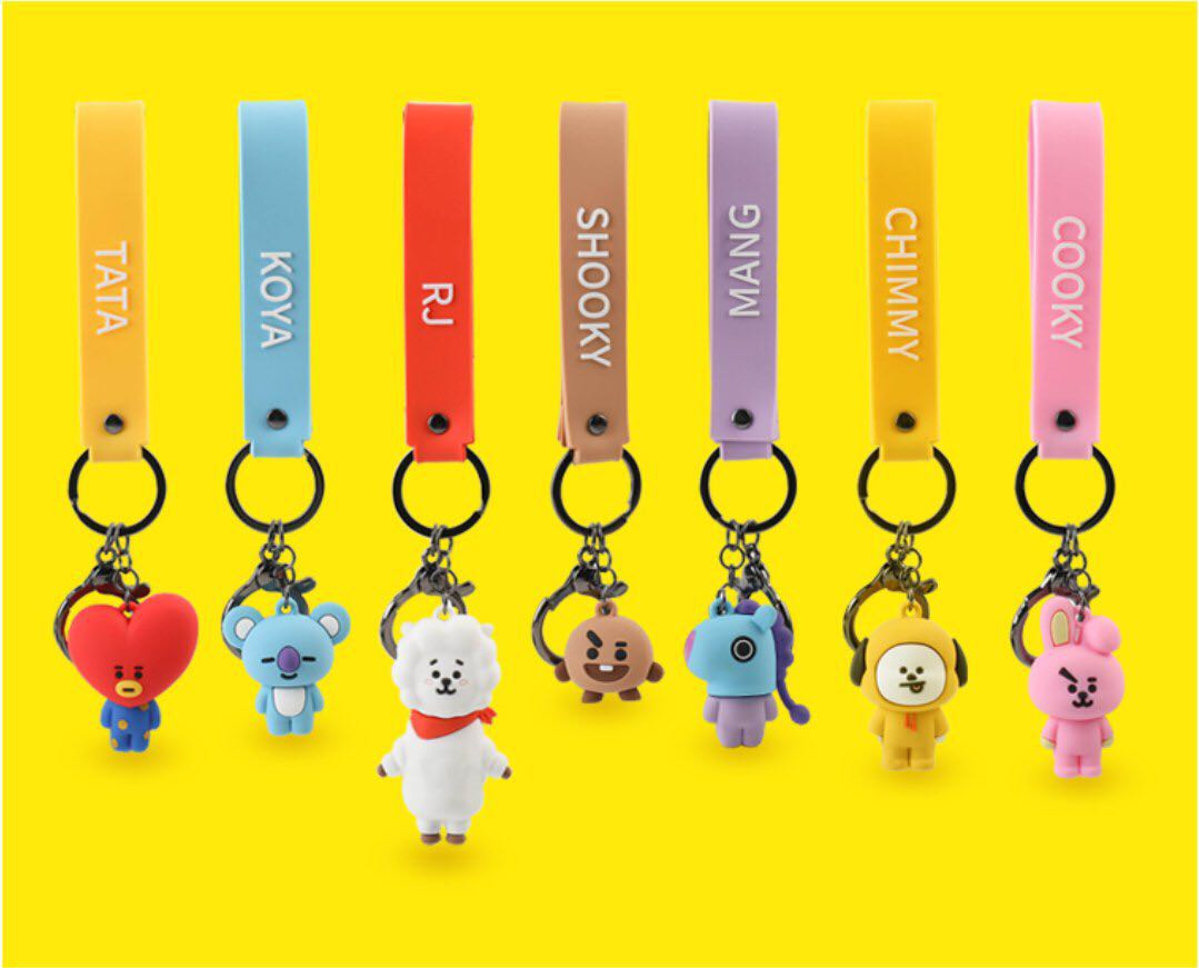 BTS BT21 Keychains, Entertainment, K-Wave on Carousell