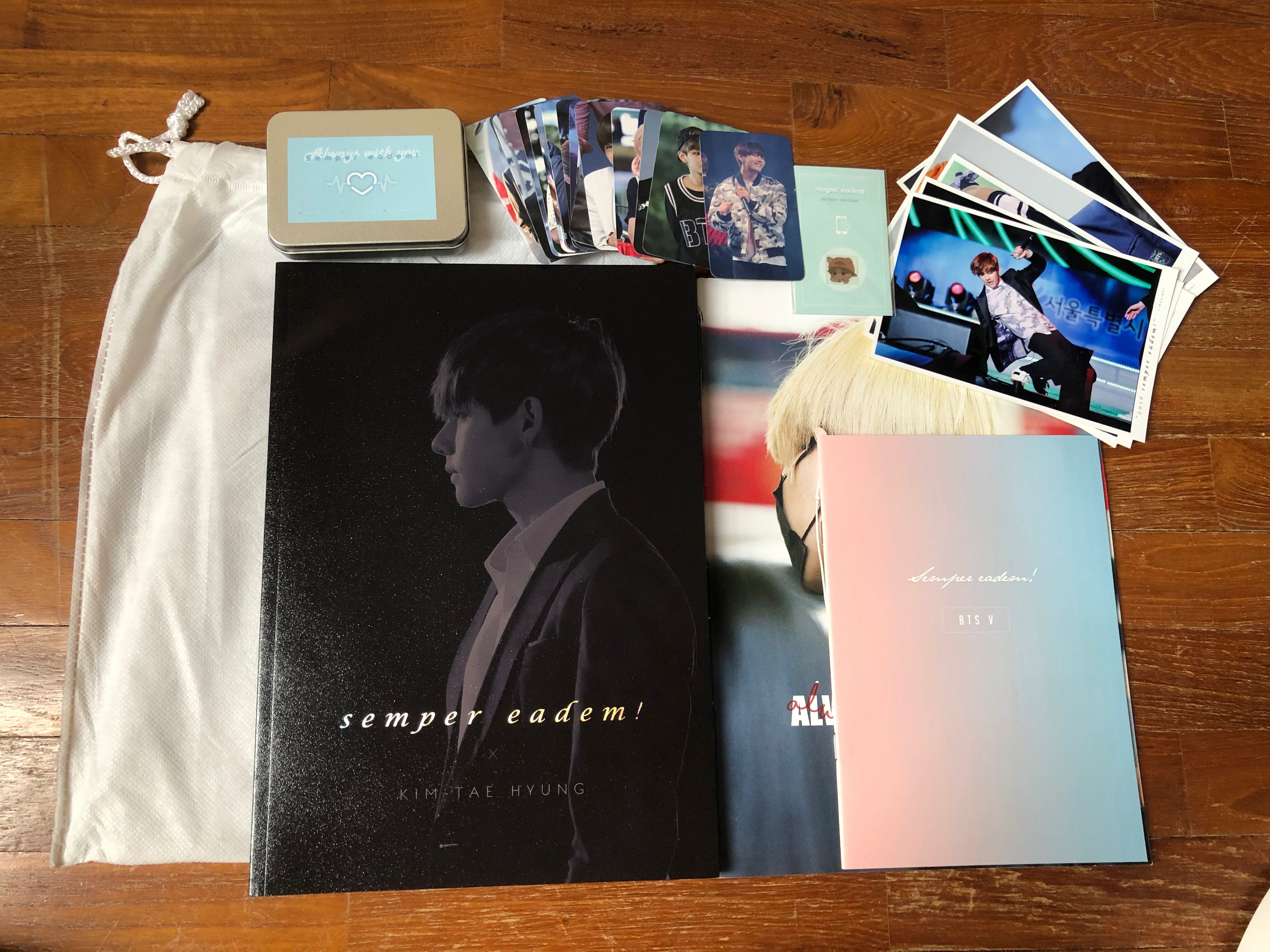 BTS V Fansite Photobook Semper Eadem, Hobbies & Toys, Memorabilia ...