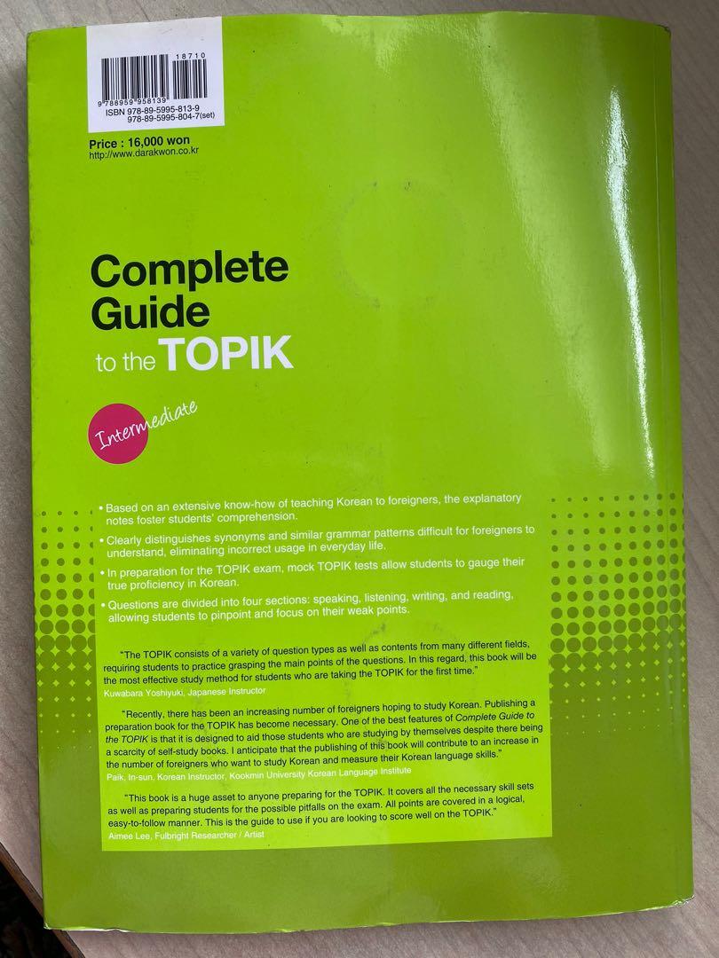 Complete Guide to the TOPIK (Intermediate), Hobbies & Toys, Books ...
