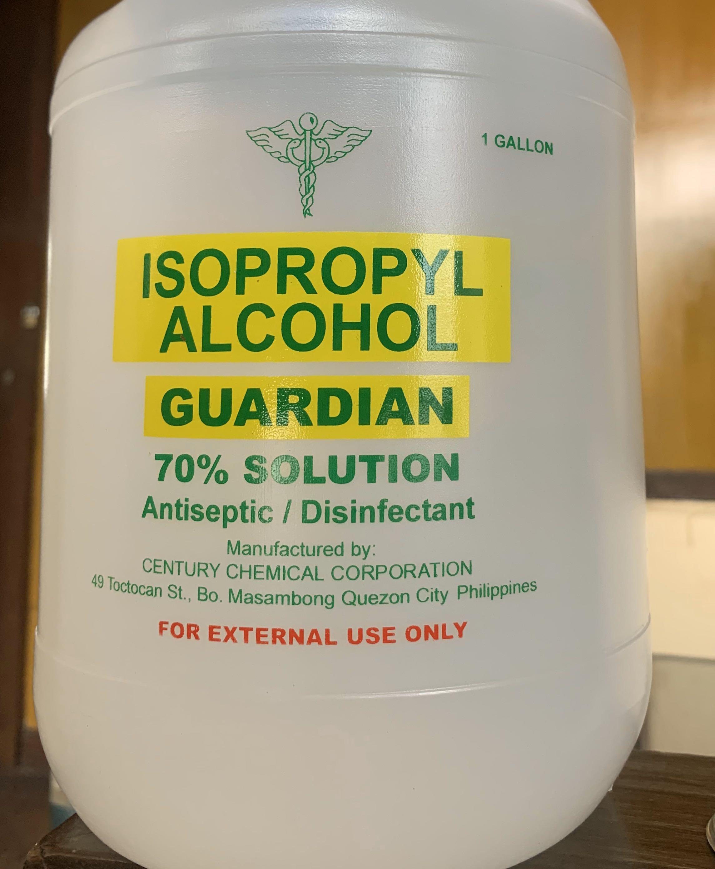 Guardian isopropyl alcohol 70% sol 1 gal, Beauty & Personal Care ...