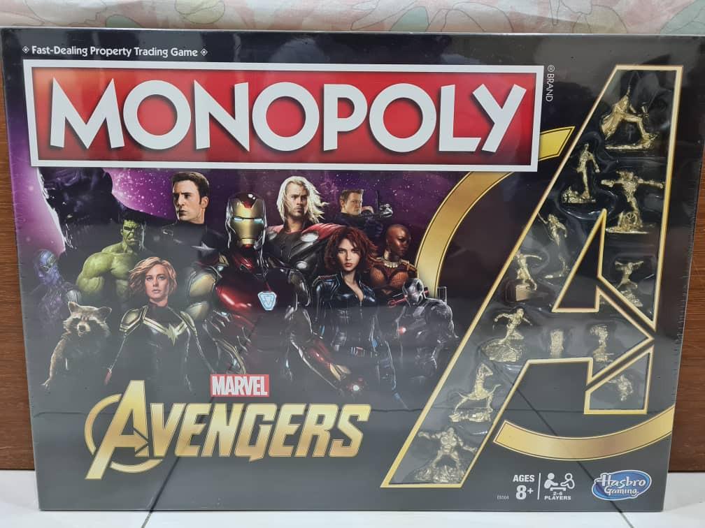 Hasbro Marvel Monopoly Avengers Edition (READYSTOCK), Hobbies & Toys ...