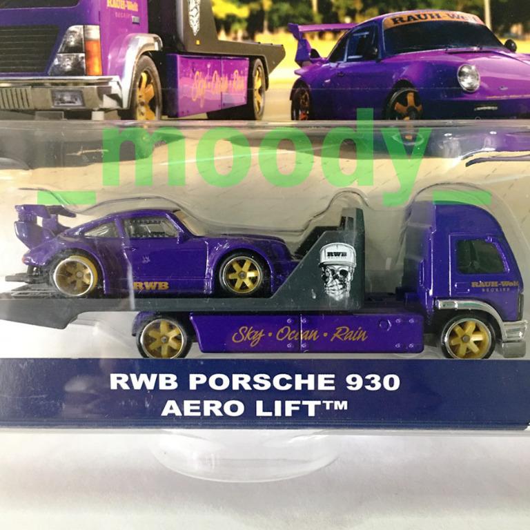 Hot Wheels Premium Car Culture Team Transport RWB Porsche 930, Aero ...