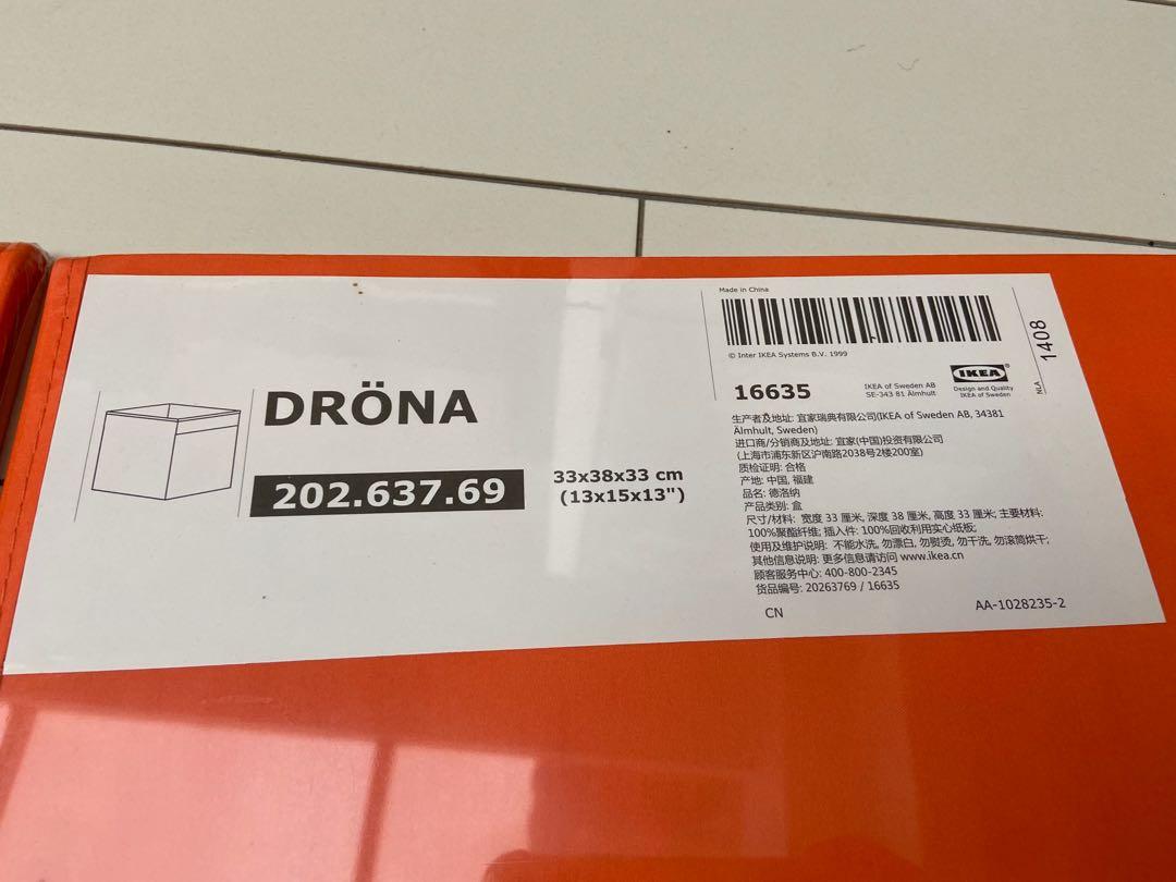 IKEA Drona Box x 3 Orange, Furniture & Home Living, Home Improvement ...