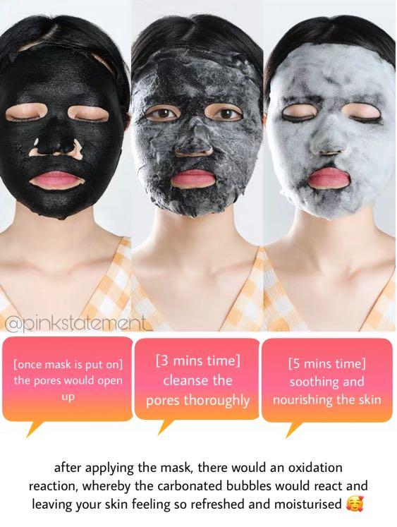 [INSTOCKS] Samanli Bubble Mask, Beauty & Personal Care, Face, Face Care ...