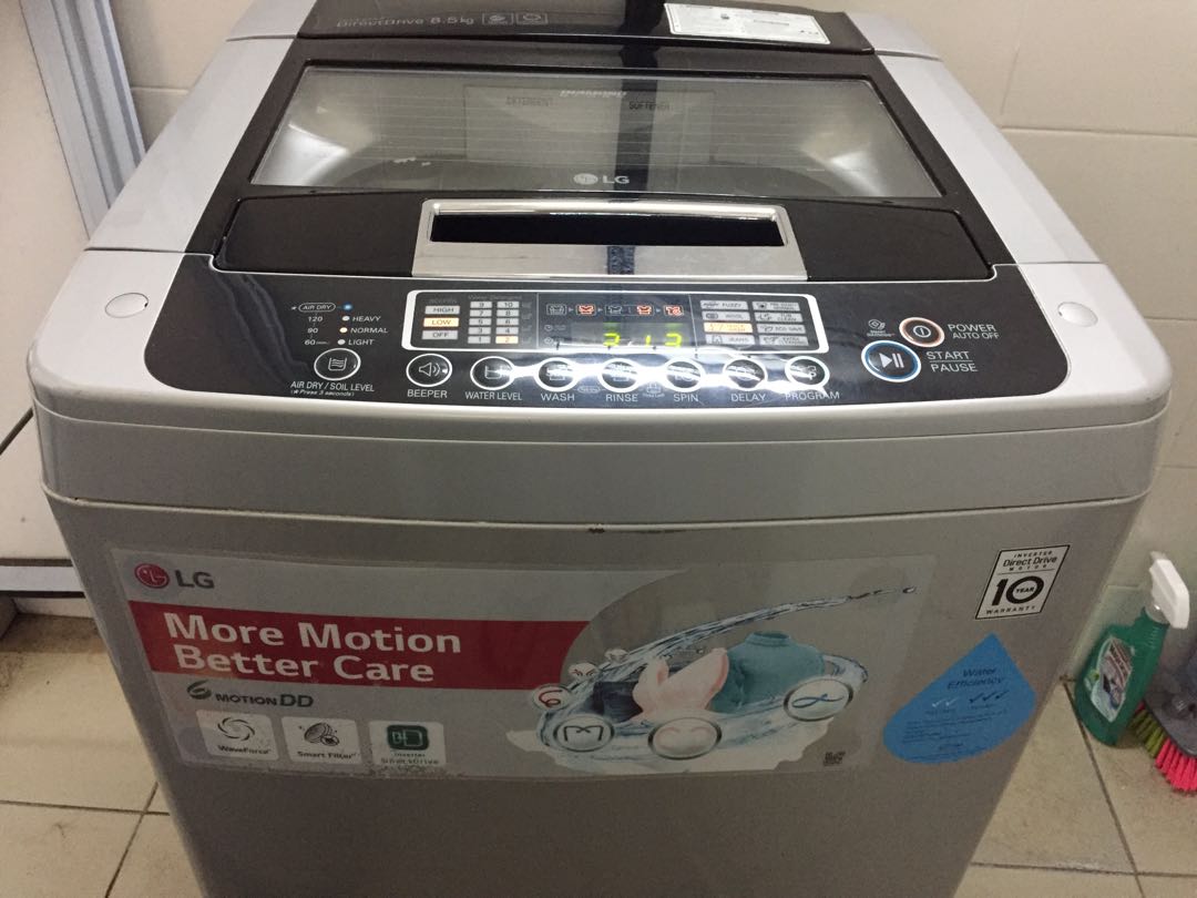 LG 8.5 kg direct drive washing machine, Home Appliances, Cleaning ...