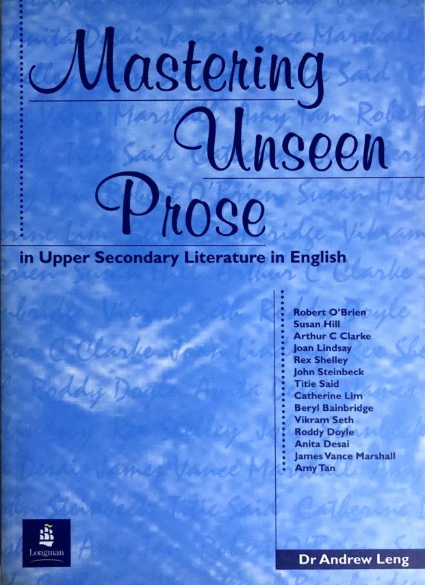 Mastering Unseen Prose (Upper Secondary Literature) for N-level and O ...