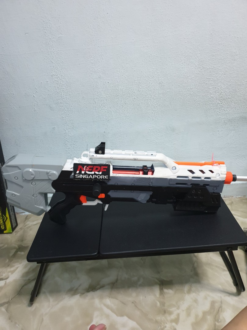 Nerf Longshot modded with Artifact Hunter Kit and Nerf Turf 16kg spring ...