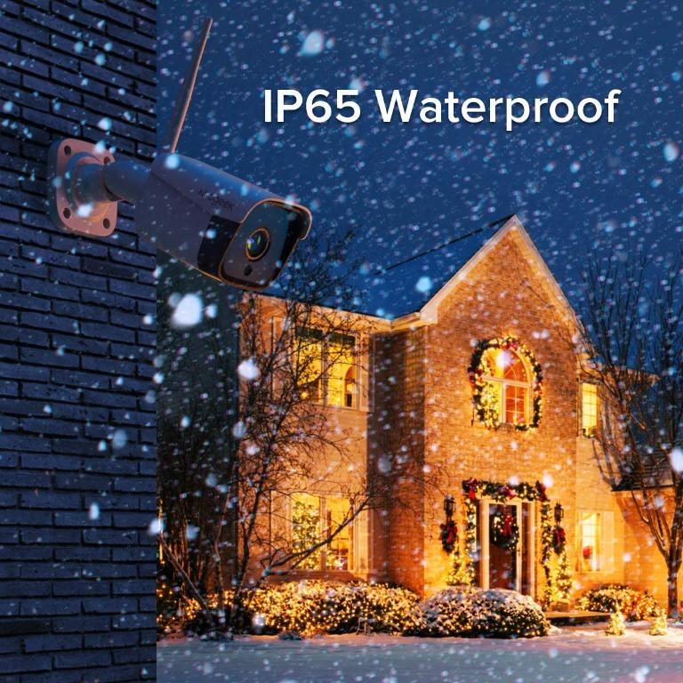 Outdoor Security Camera, Smart IP Camera 1080P Outdoor with Two-Way ...