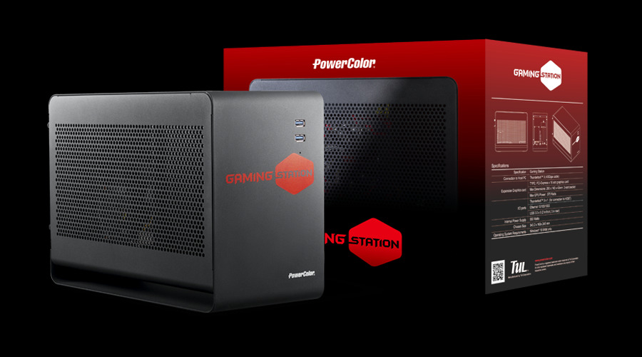 POWERCOLOR GAMING STATION TB3 eGFX Enclosure, Computers & Tech, Parts ...