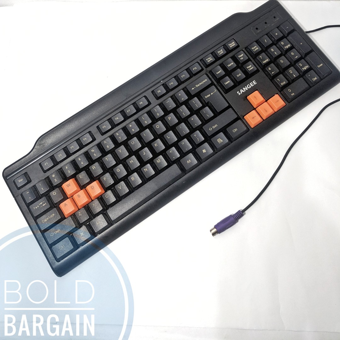 PS/2 Keyboard with Highlighted Game Controller Keys Model G4, Computers ...
