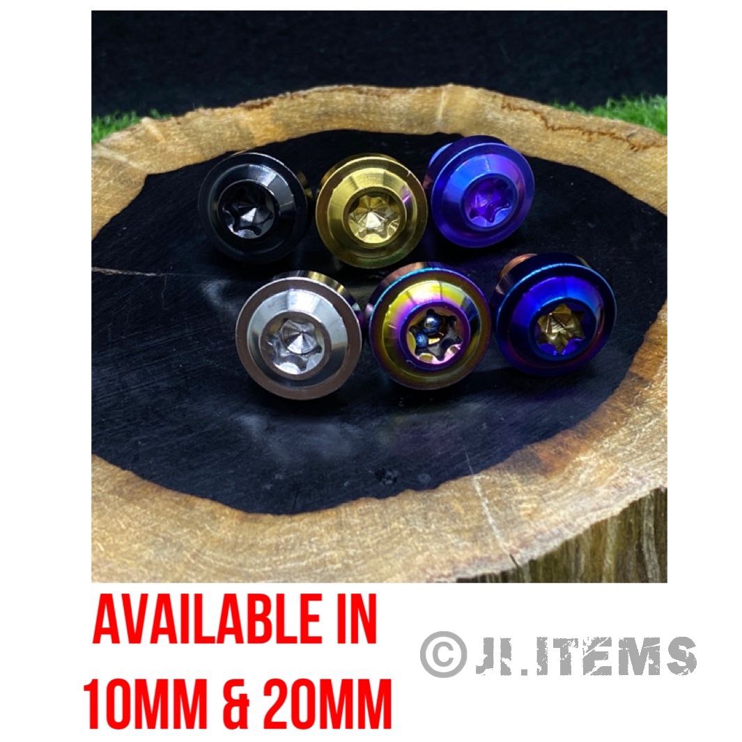 Titanium Security Torx (Star) M10 Mirror Blanking Plugs, Suspension ...