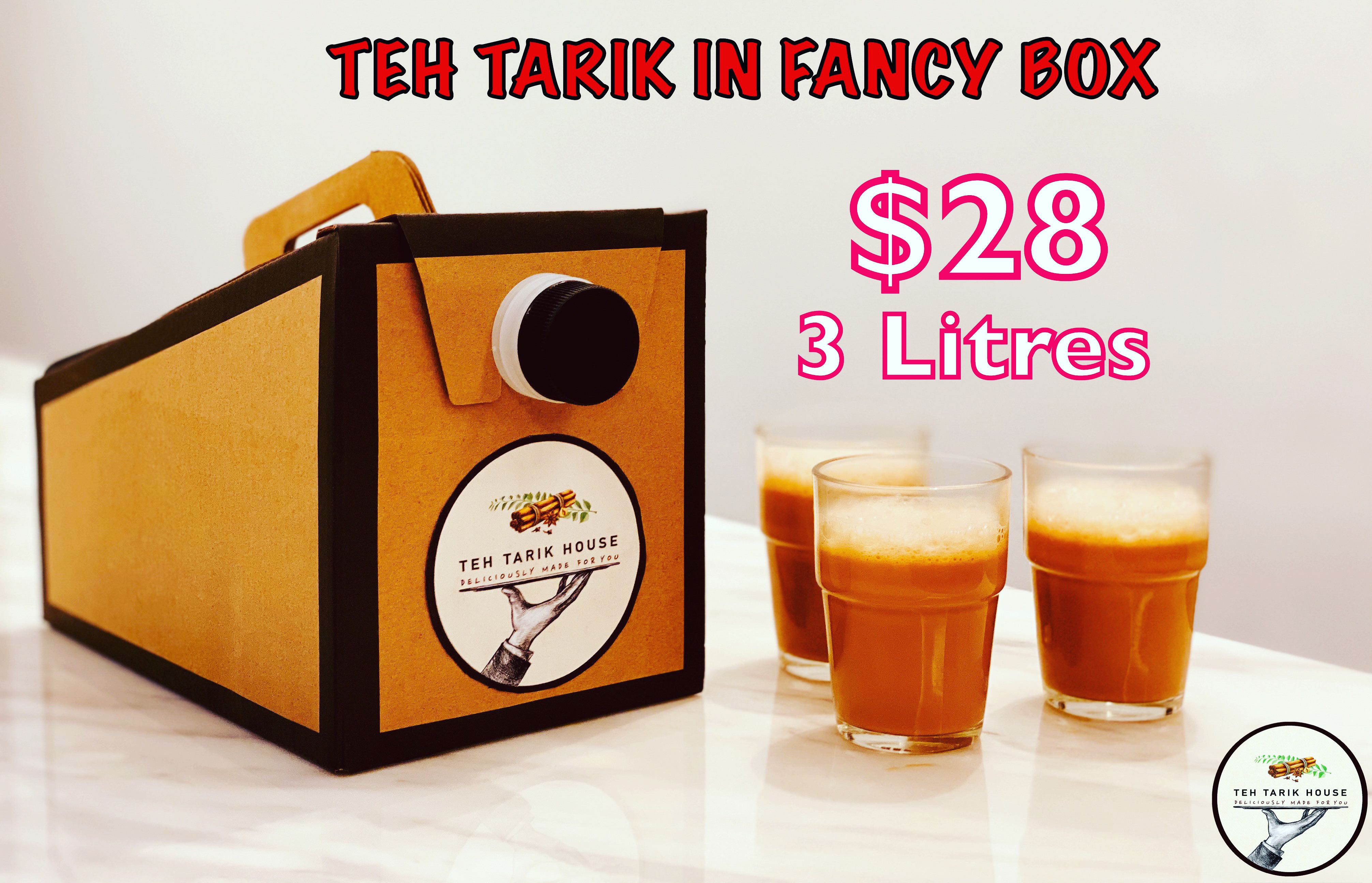 Teh Tarik Delivery 3L (Teh Tarik Sedap in Box), Food & Drinks, Packaged & Instant Food on Carousell